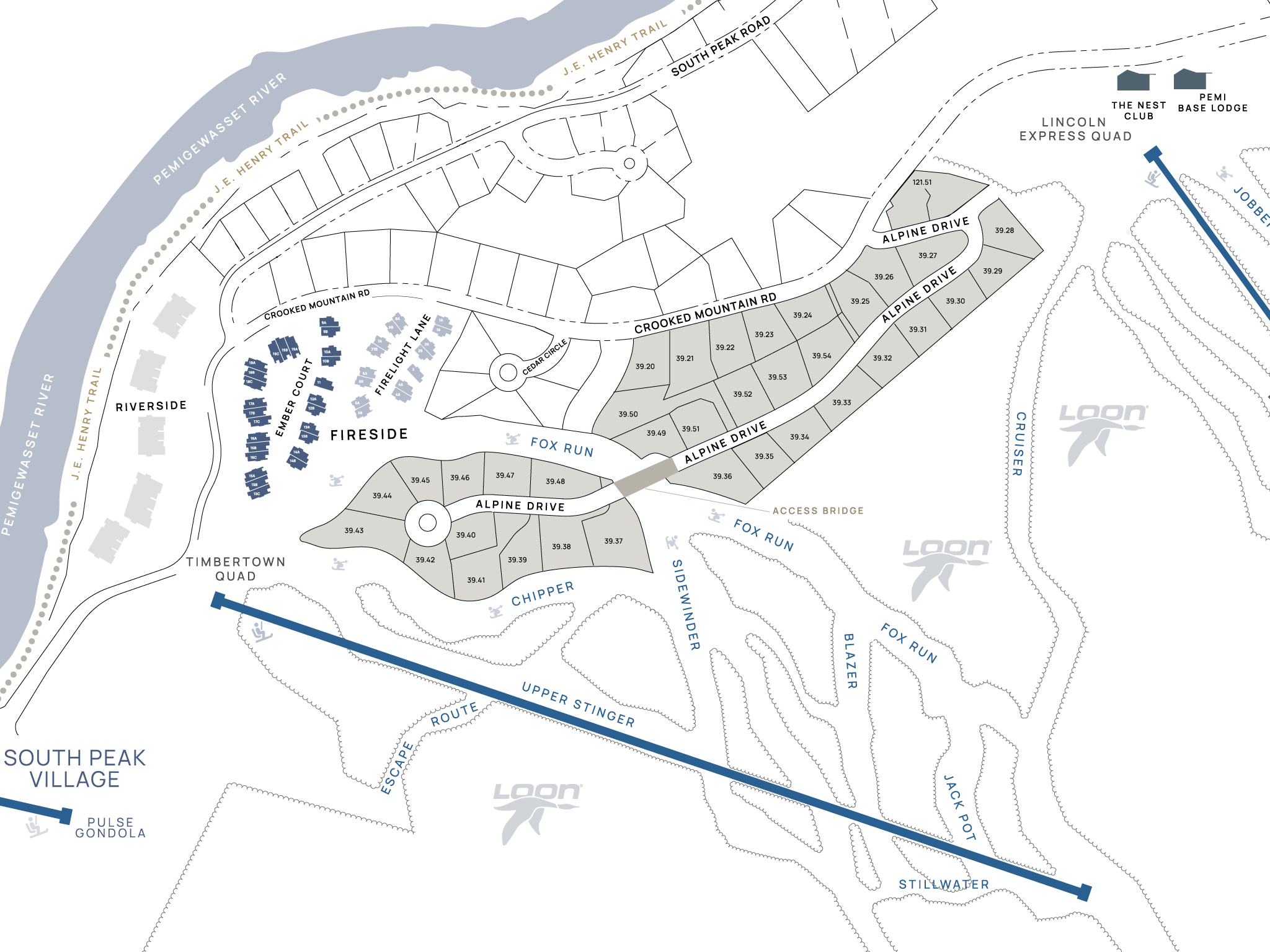 Homesites - Alpine Drive - South Peak Resort
